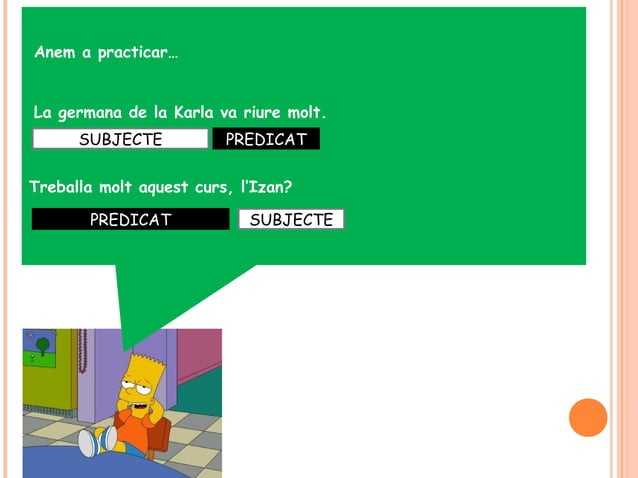 Subjecte i predicat | PPT