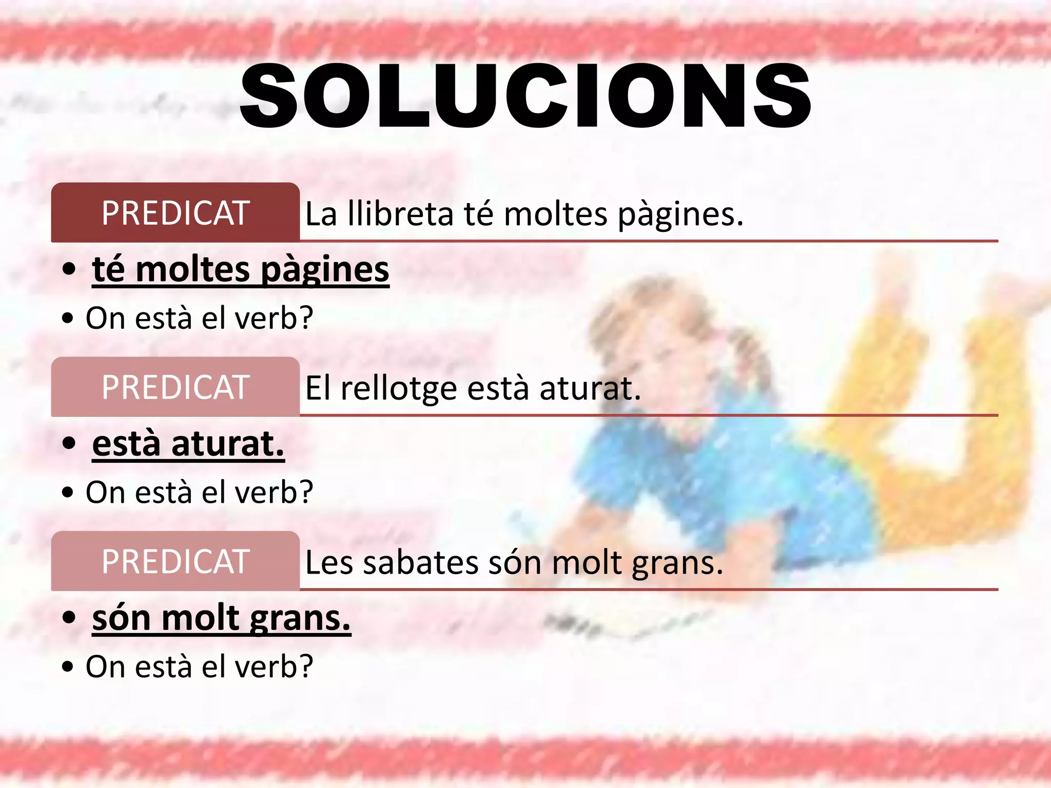 Subjecte i predicat | PPT