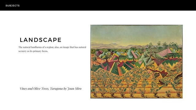 Art Appreciation - Subject, Form, and Content | PDF | Modern Art | Fine Art