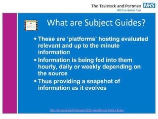 Subject guides | PPT