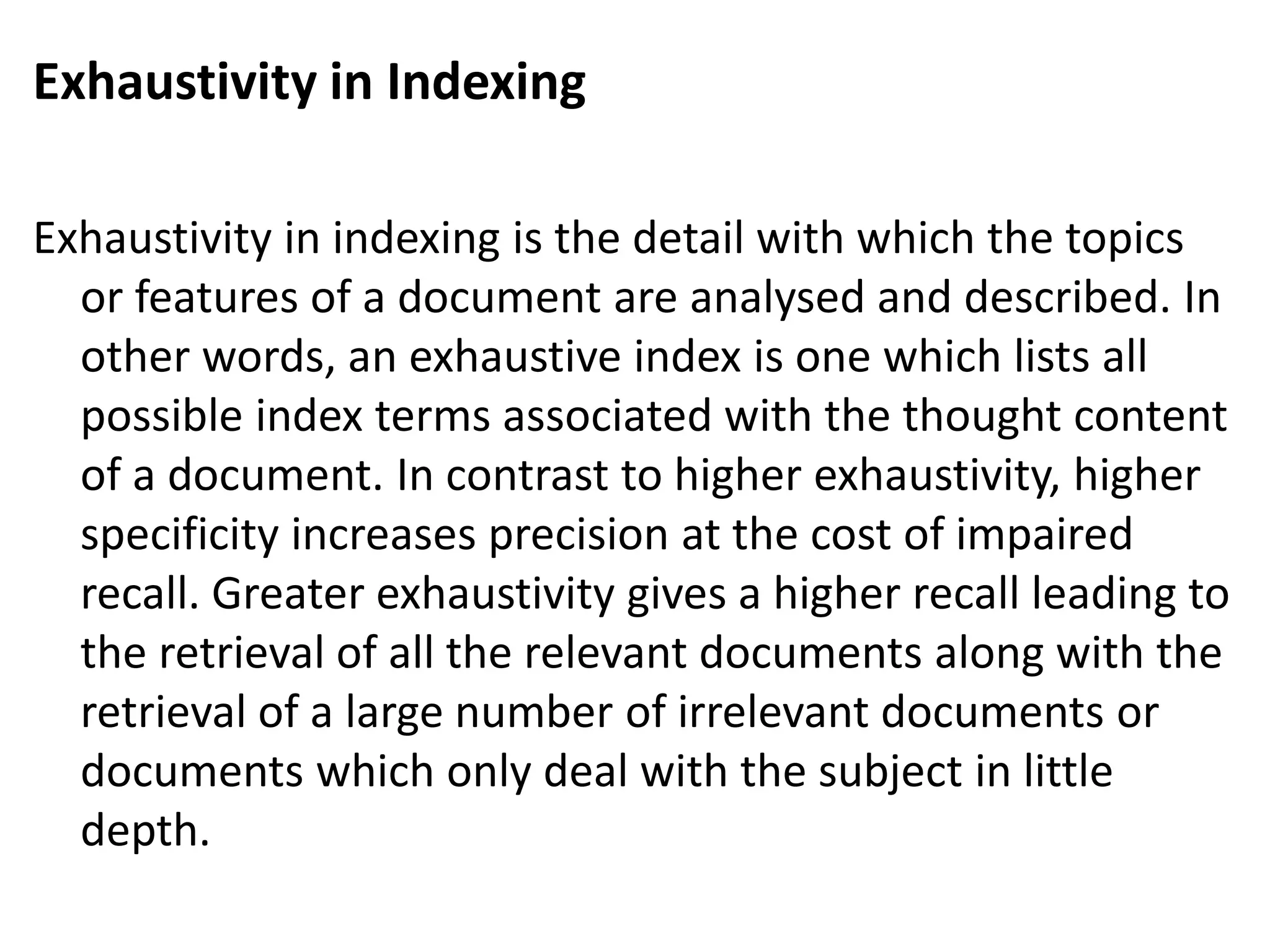 Subject Indexing & Techniques | PPTX