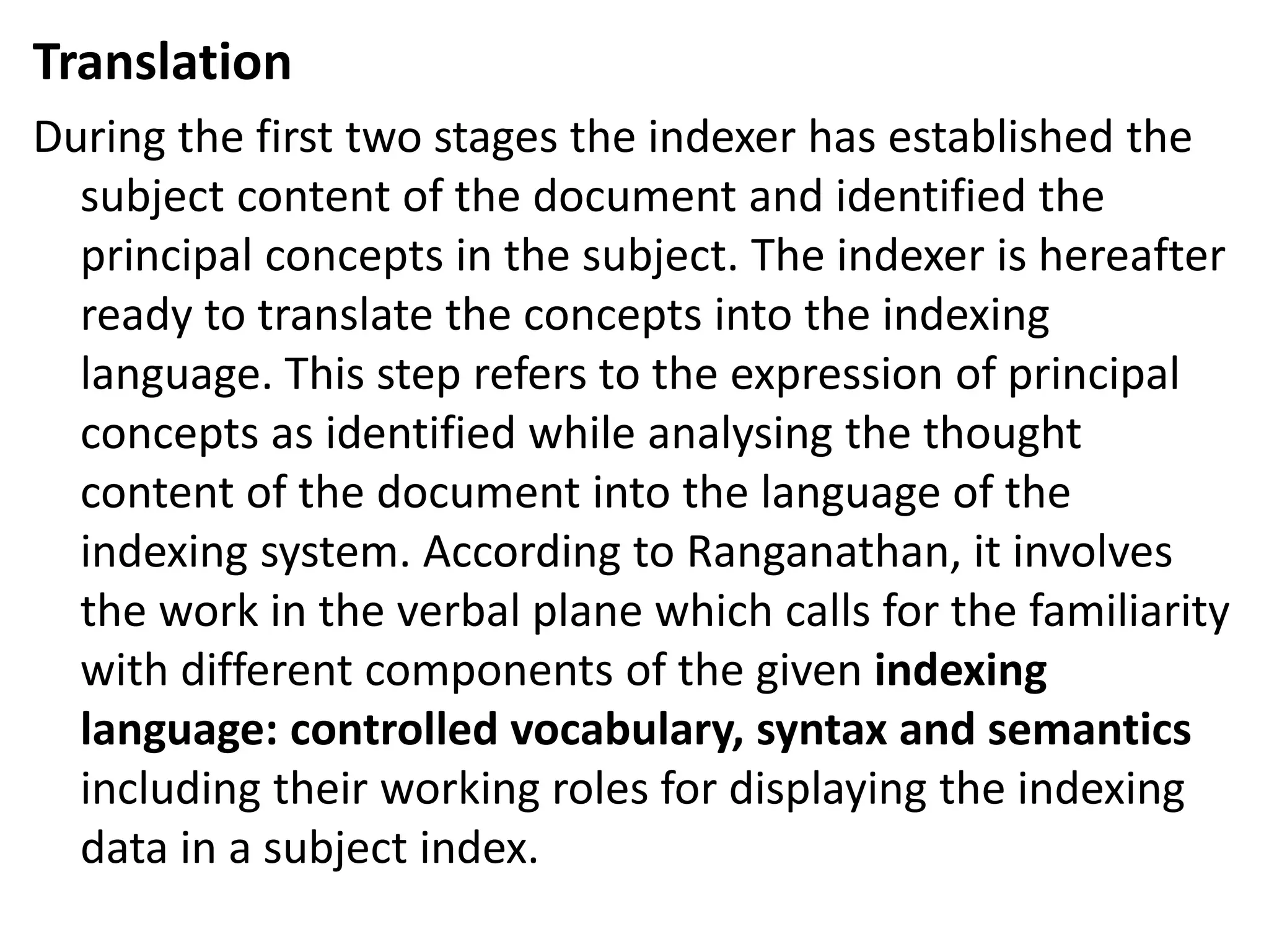 Subject Indexing & Techniques | PPTX