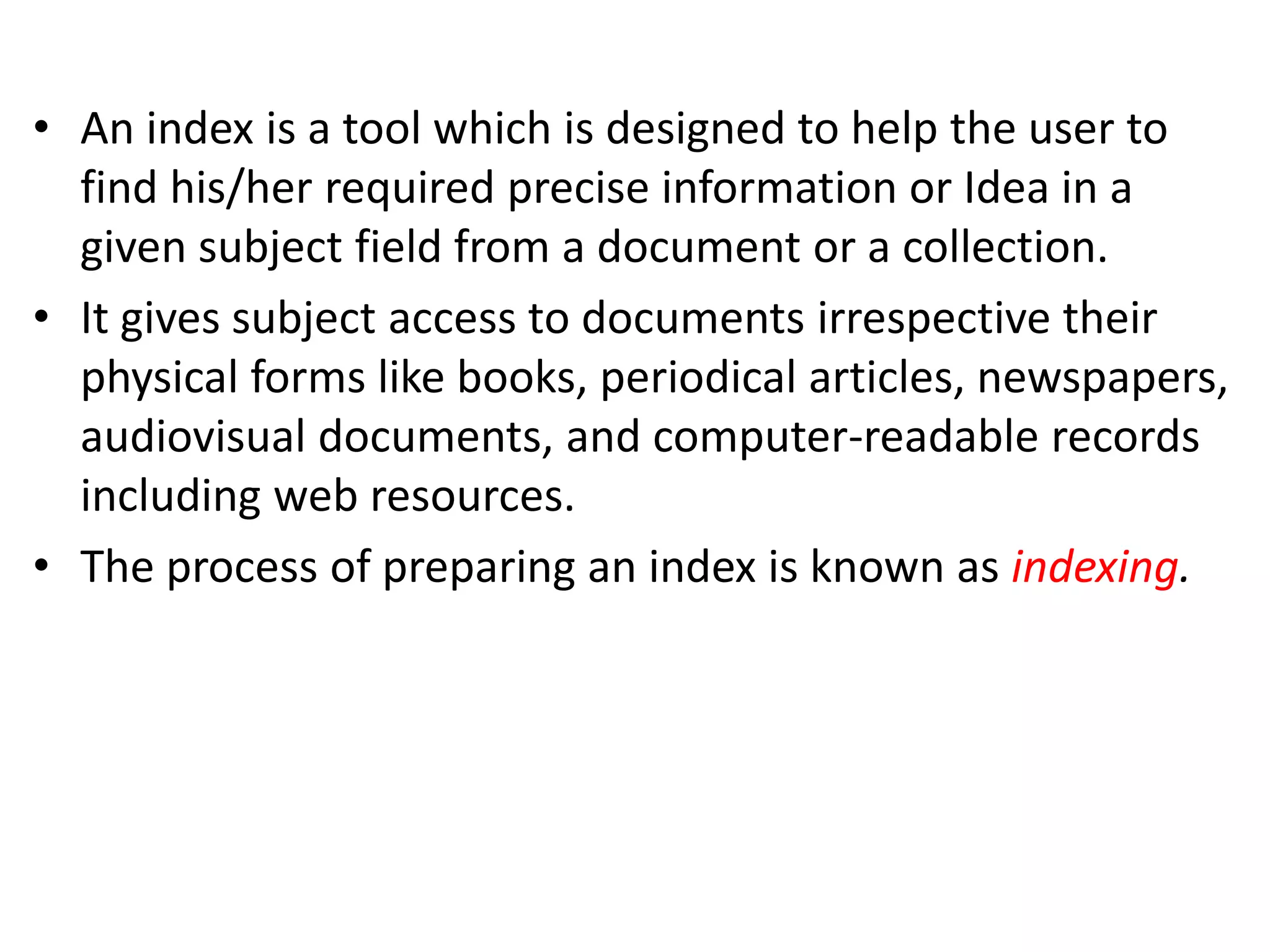 Subject Indexing And Techniques Pptx Desktop Publishing Computer