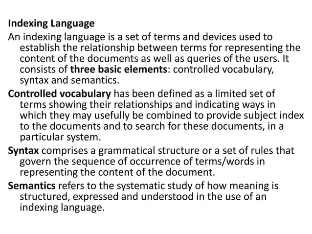 Subject Indexing And Techniques Pptx Desktop Publishing Computer