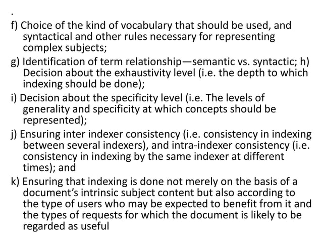 Subject Indexing & Techniques | PPTX | Desktop Publishing | Computer ...
