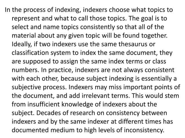 Subject Indexing And Techniques Pptx Desktop Publishing Computer