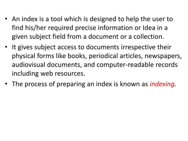 Subject Indexing And Techniques Pptx Desktop Publishing Computer Software And Applications