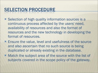 Subject information gateway in information technology (sigit) an ...