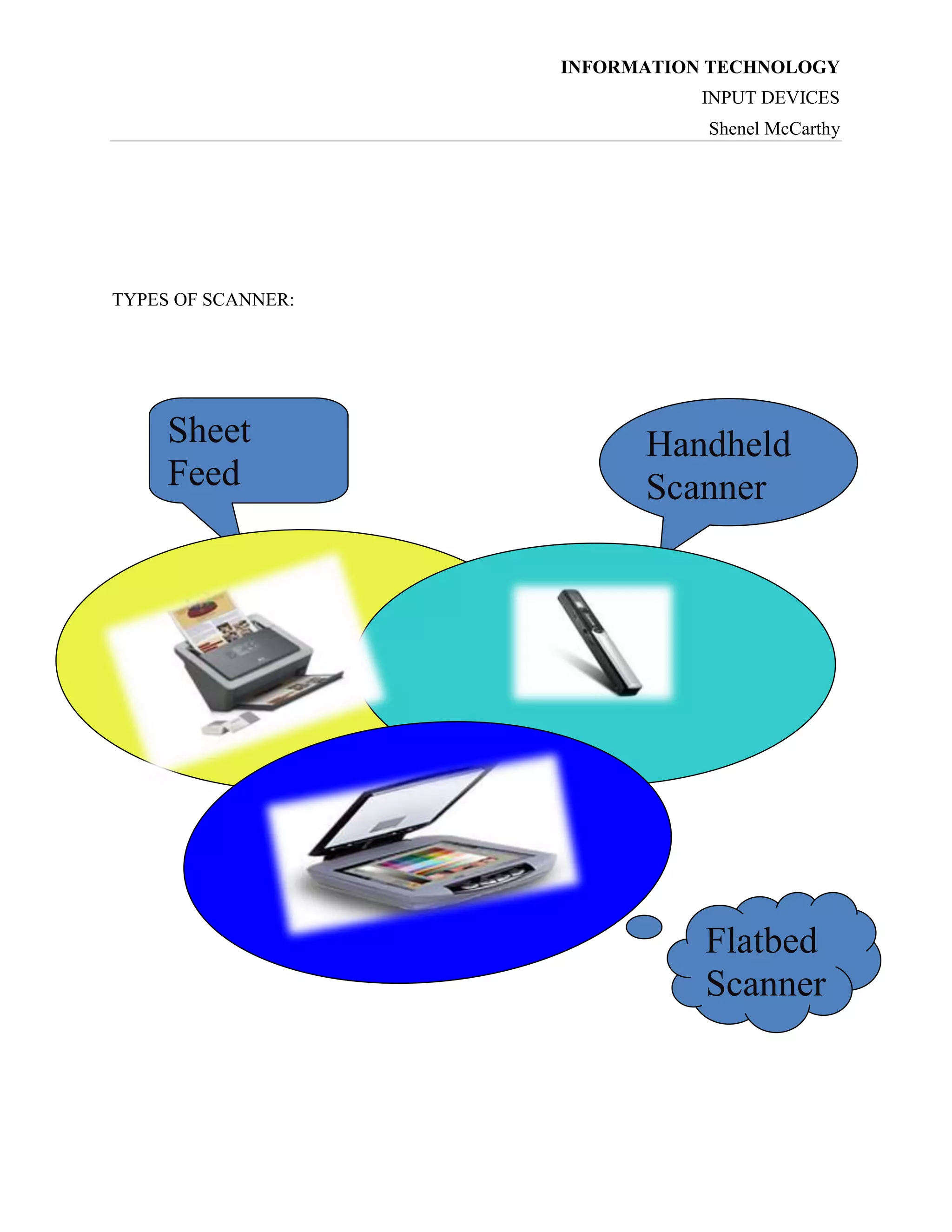 Input Devices | DOCX | Computer Peripherals | Computing
