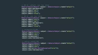 Subject in RxJava | PPT