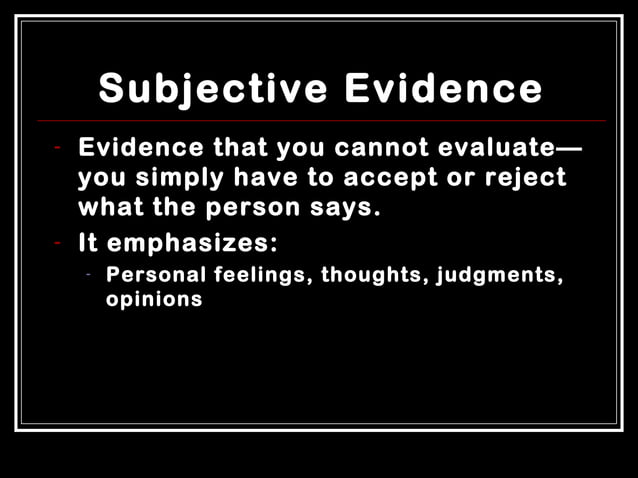 Subjective vs. Objective Writing | PPT