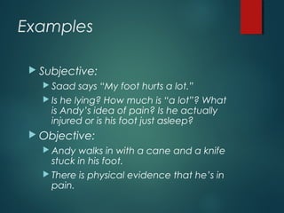 Subjective & Objective Writing Skills | PPT