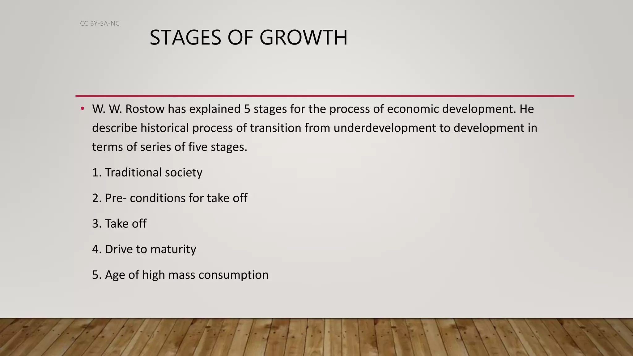 Rostow stages of growth | PPTX