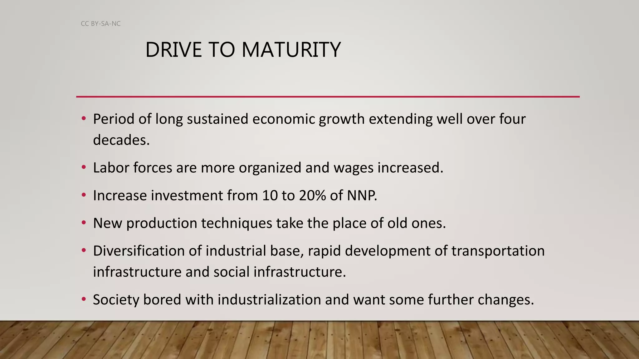 Rostow stages of growth | PPTX