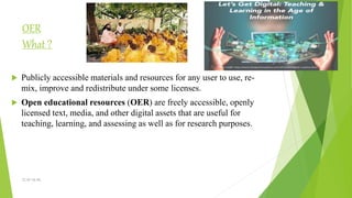 Open Education Resources(OER) -Arundathi kl | PPT