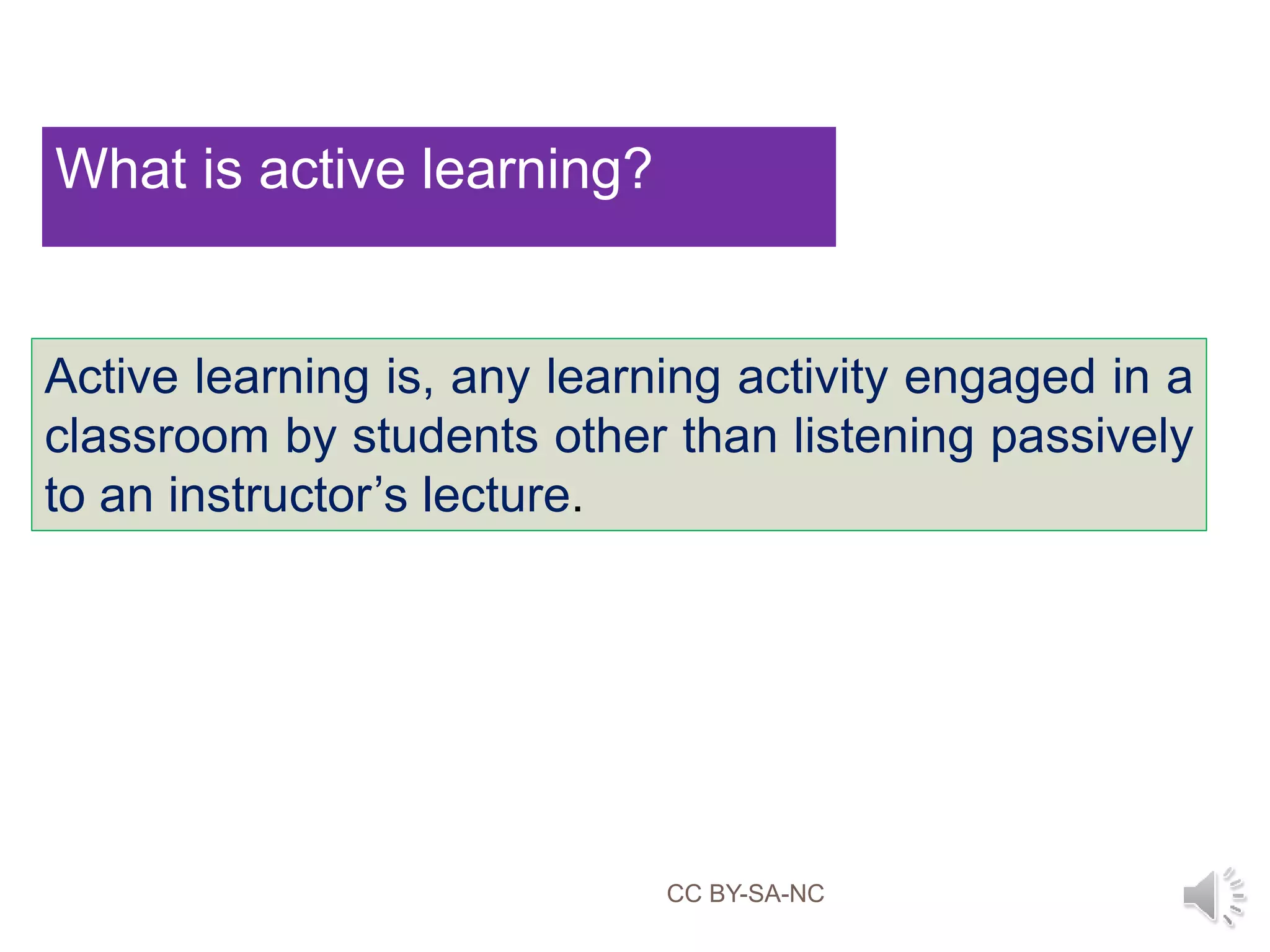 ACTIVE LEARNING METHOD FOR ACTIVE TEACHING | PPT