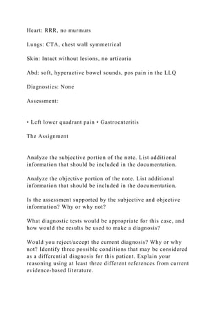 SubjectiveCC My stomach hurts, I have diarrhea and nothing .docx