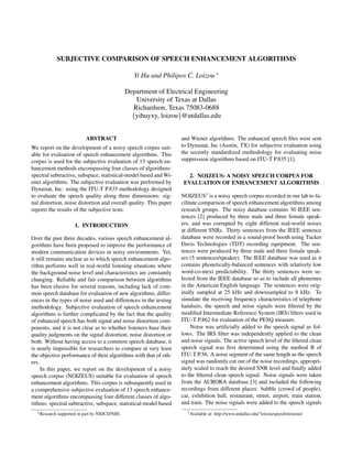 Subjective comparison of_speech_enhancement_algori (1) | PDF