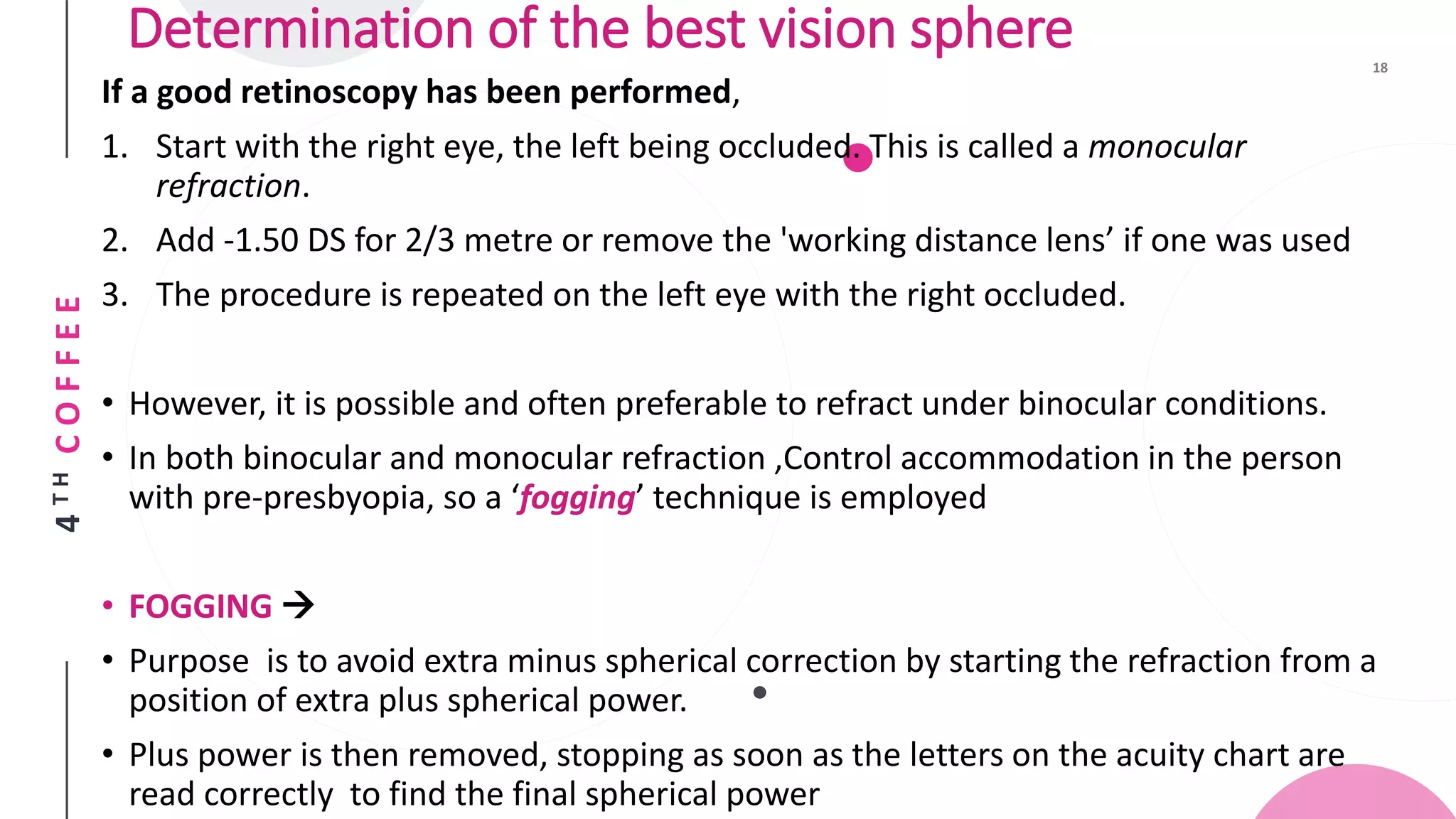 Subjective refraction | PPTX