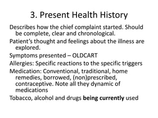 SUBJECTIVE DATA IN HEALTHCARE ASSESSMENT | PPT