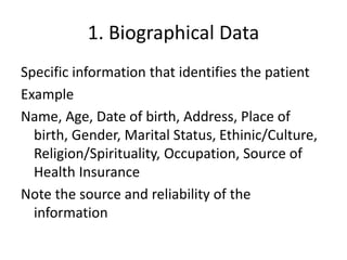 SUBJECTIVE DATA IN HEALTHCARE ASSESSMENT | PPT