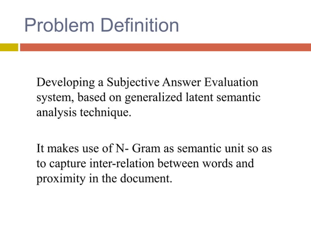 Subjective evaluation answer ppt | PPTX | Educational Assessment ...