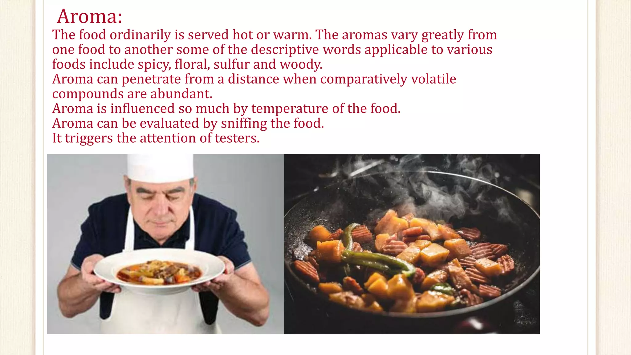 Subjective evaluation of food.. sensory evaluation | PPTX