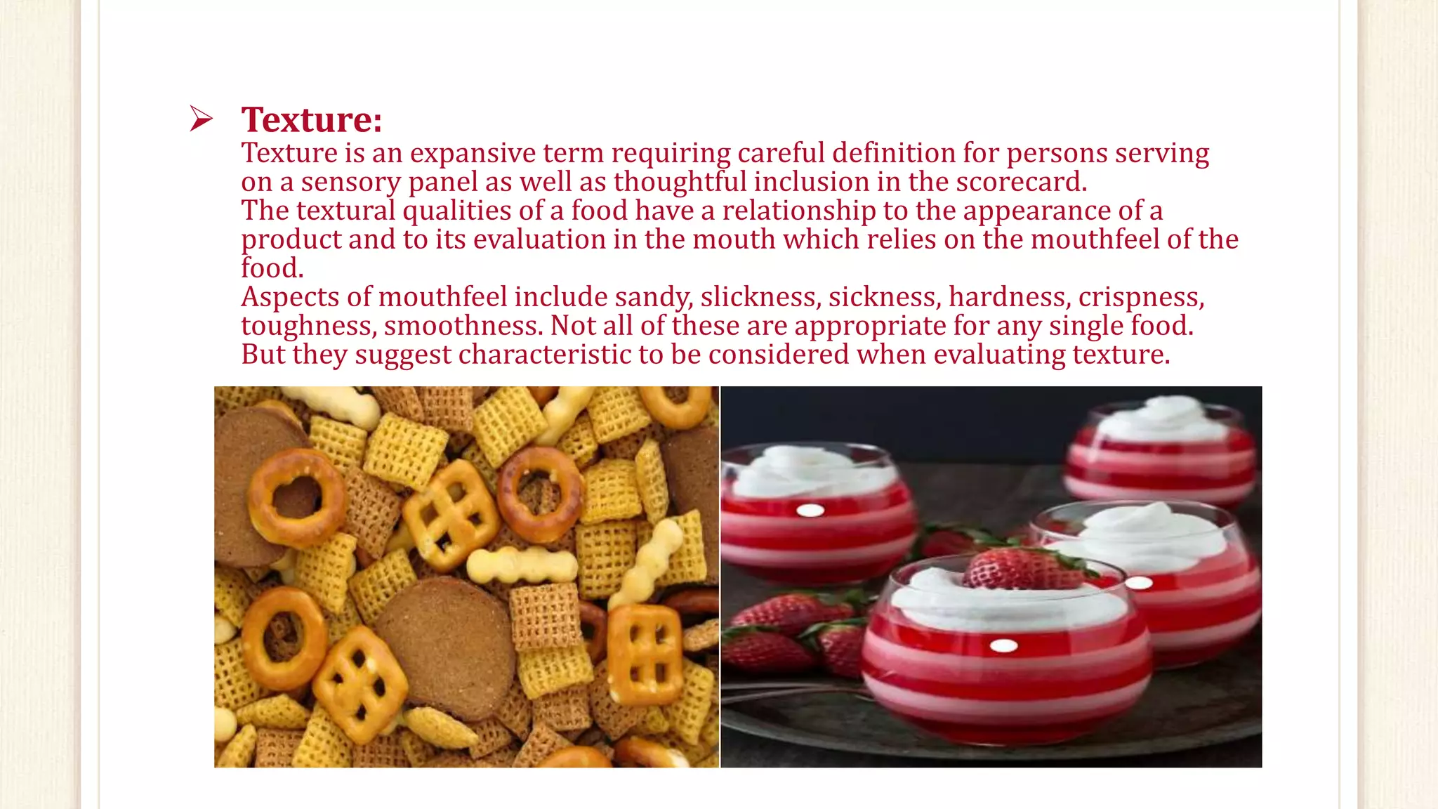 Subjective evaluation of food.. sensory evaluation | PPTX