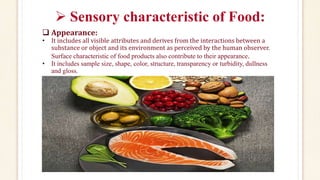 Subjective evaluation of food.. sensory evaluation | PPTX