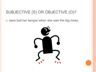 Subjective – Objective Exercise | PPTX