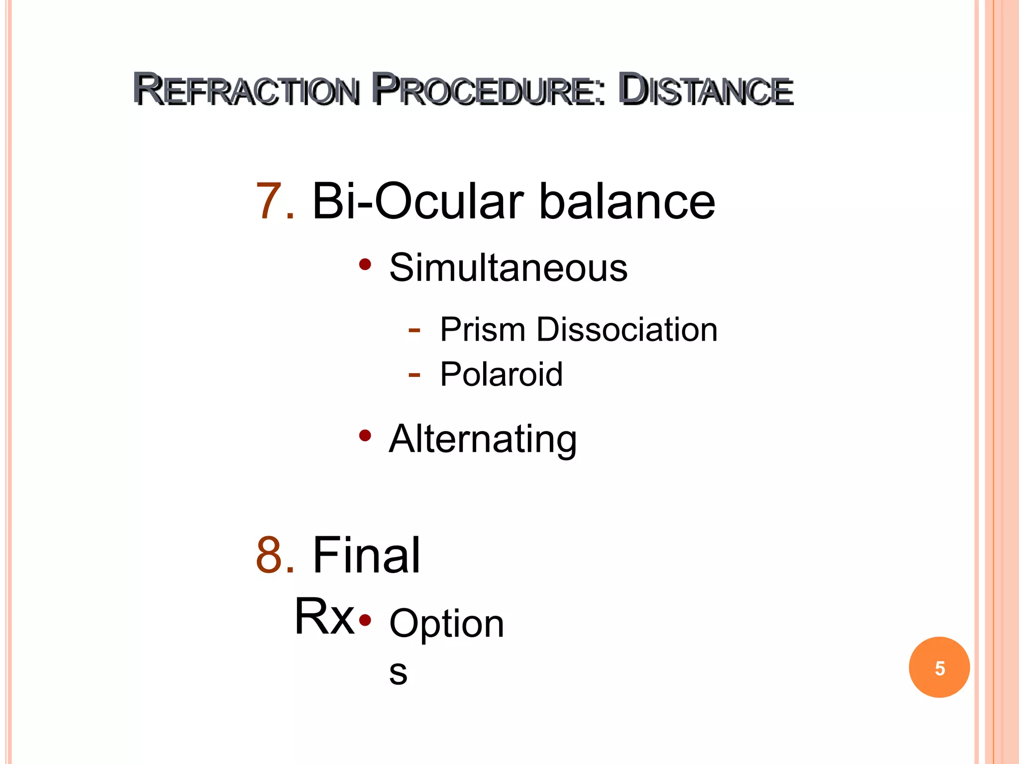 Subjective refraction | PPTX