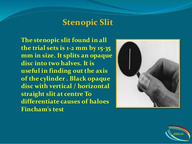 Subjective refraction