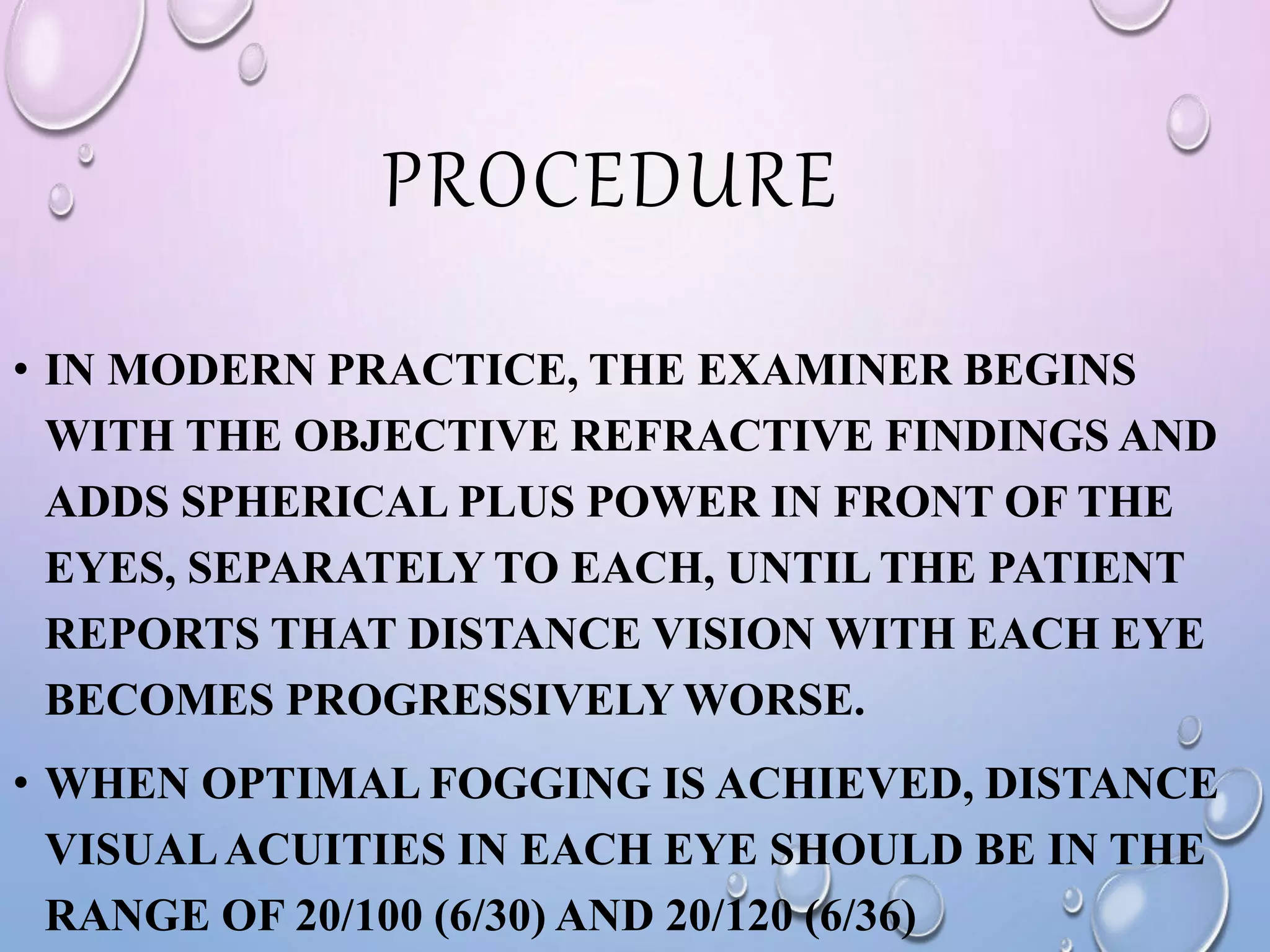 Subjective methods of Refraction | PPTX
