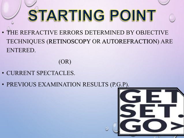 Subjective methods of Refraction | PPTX | Eye and Vision Conditions | Diseases and Conditions