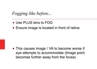 Subjective refraction final | PPT