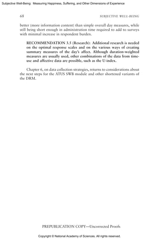 Subjective well being- measuring happiness, suffering, and other ...