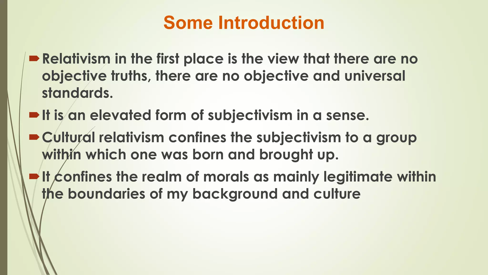 Subjectivism and Cultural relativism-1.pdf | Religion & Spirituality