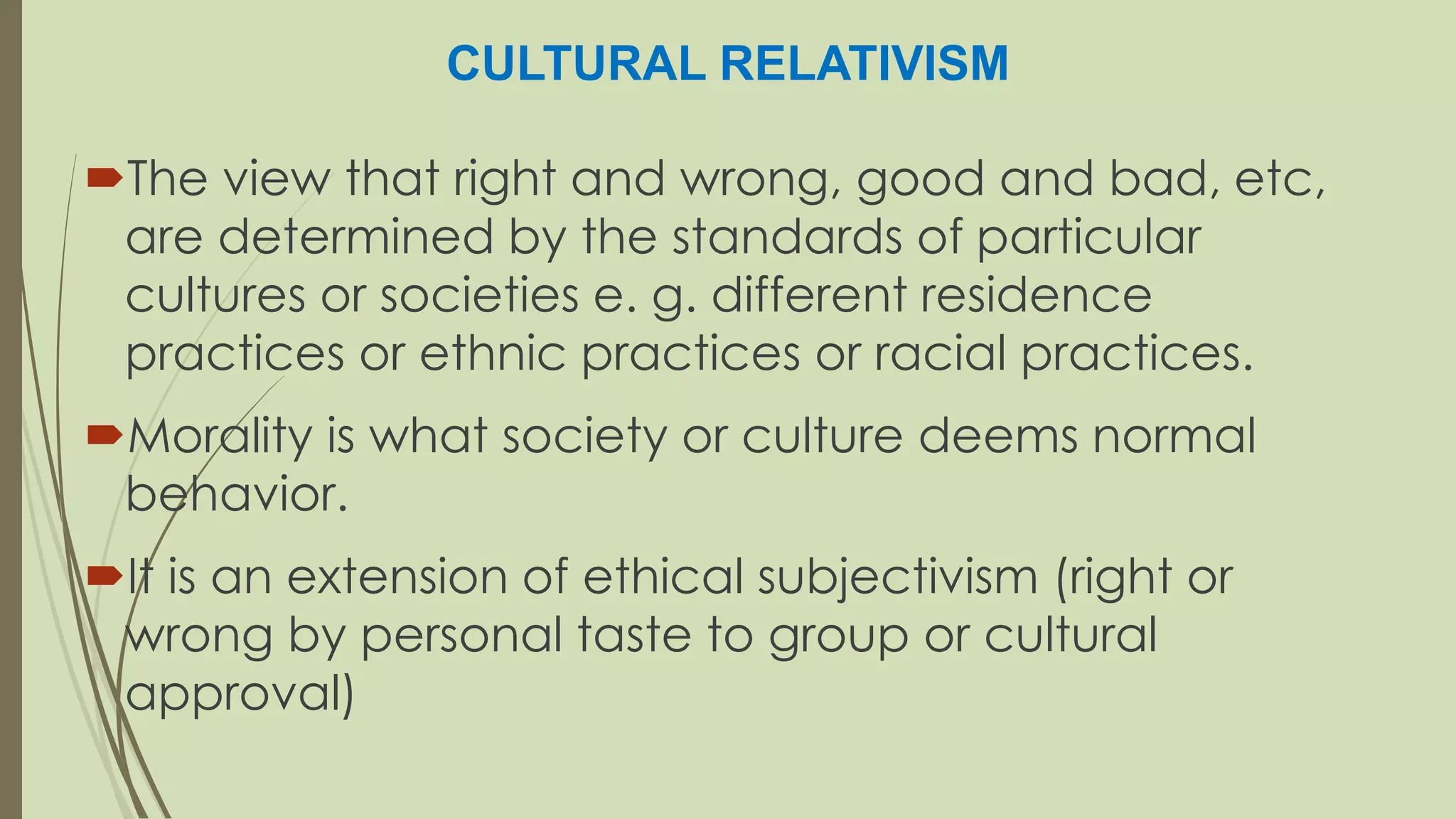 Subjectivism and Cultural relativism-1.pdf | Religion & Spirituality