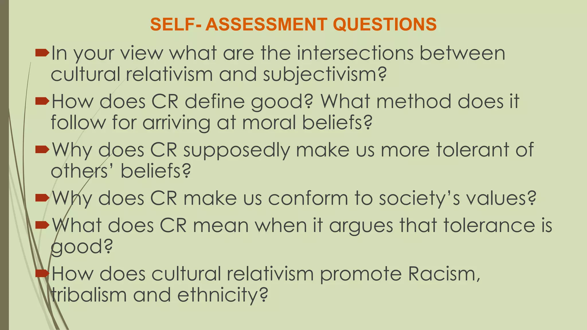 Subjectivism and Cultural relativism-1.pdf | Religion & Spirituality
