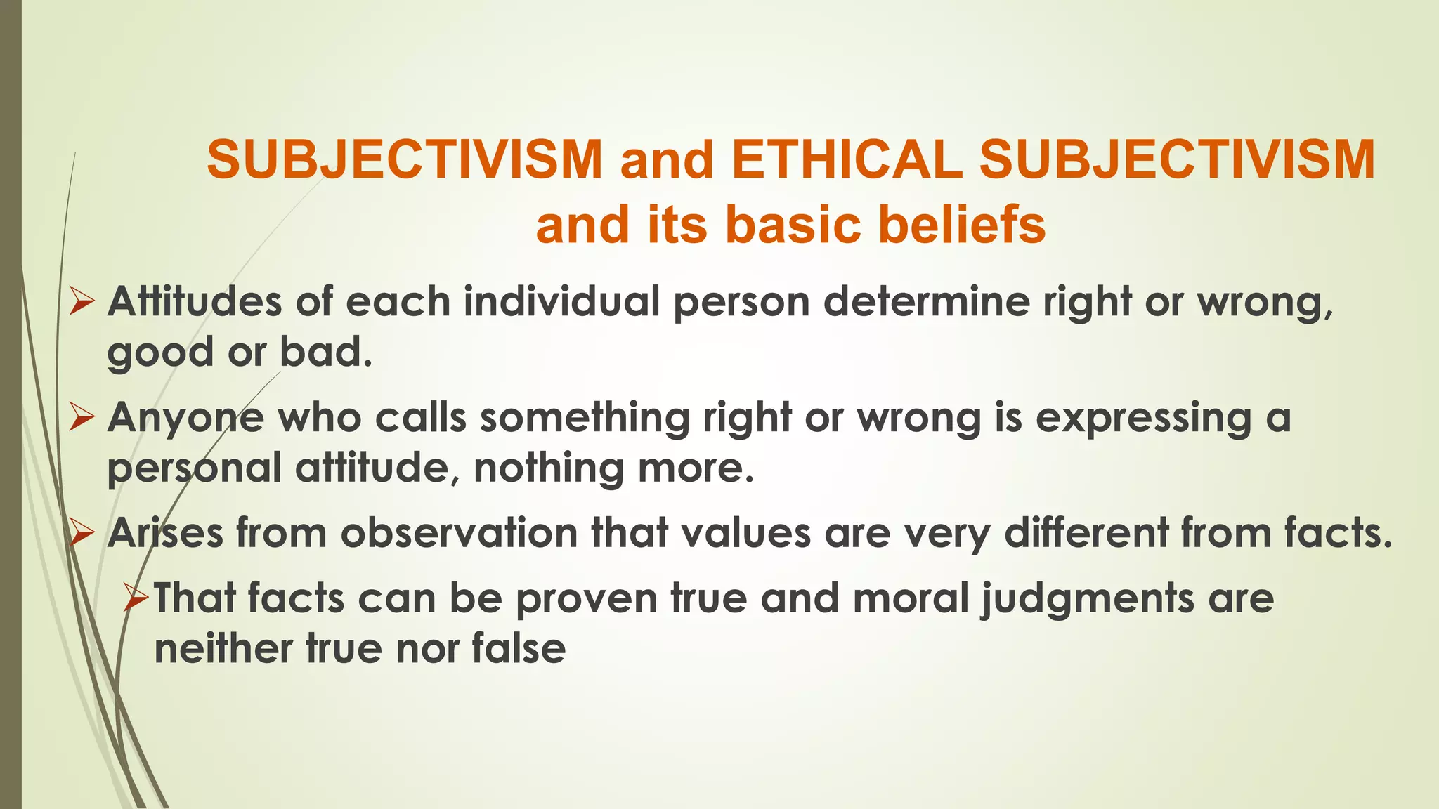 Subjectivism and Cultural relativism-1.pdf | Religion & Spirituality