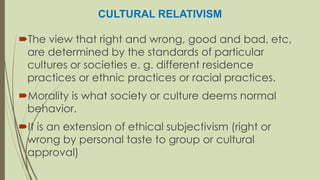 Subjectivism and Cultural relativism-1.pdf | Religion & Spirituality