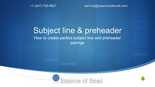 Subject line and preheader: How to create perfect subject line ...