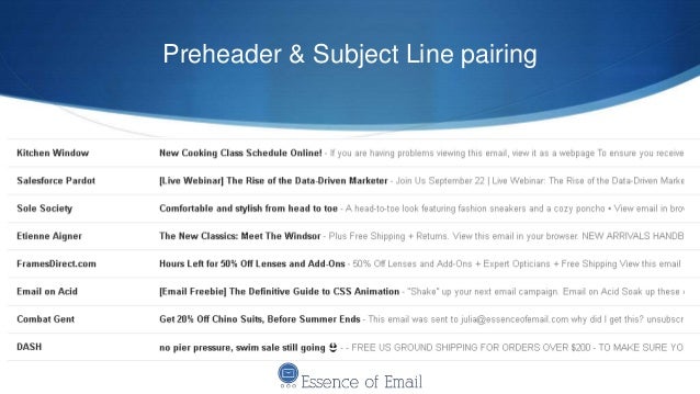 Subject line and preheader: How to create perfect subject line & preh…