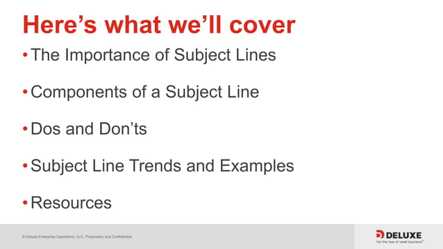 Email Marketing: Subject Line Savvy | PPT