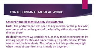 Subject matter of Copyright (Case Laws) | PPTX