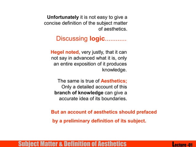 Subject Matter and Definition of Aesthetics.ppt