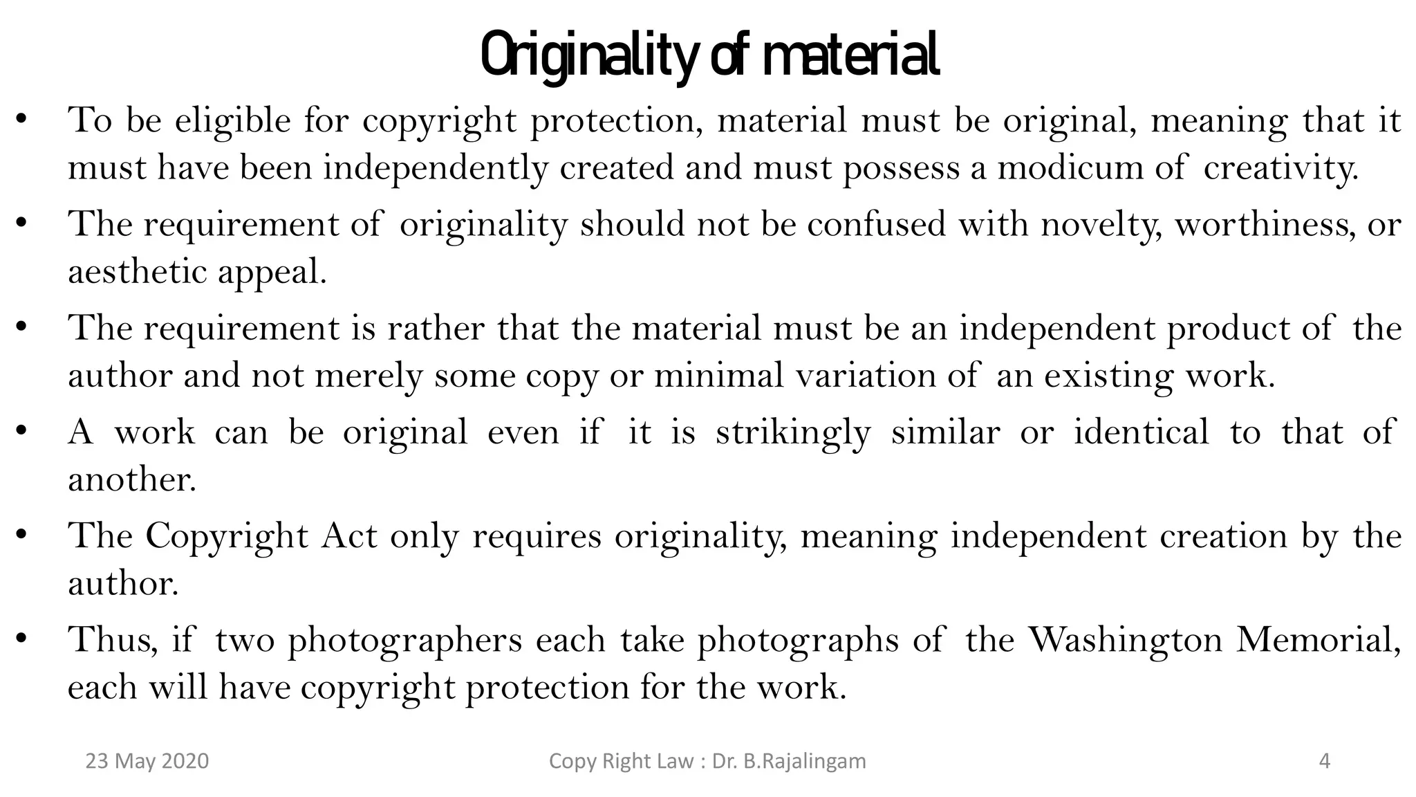 Subject matter of copyright law | PDF