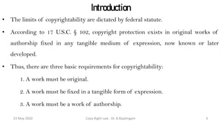 Subject matter of copyright law | PDF