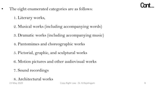 Subject matter of copyright law | PDF