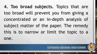 Subject matter of the inquiry or research | PPTX